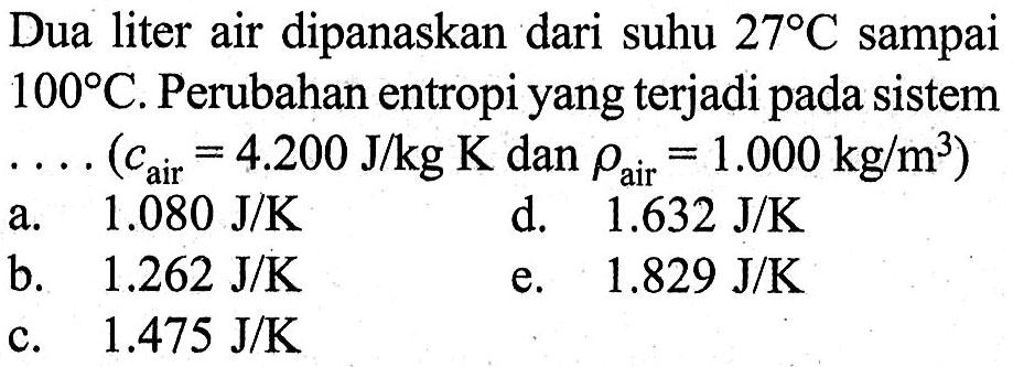 Kumpulan Contoh Soal Entropi - Fisika Kelas 11 | CoLearn