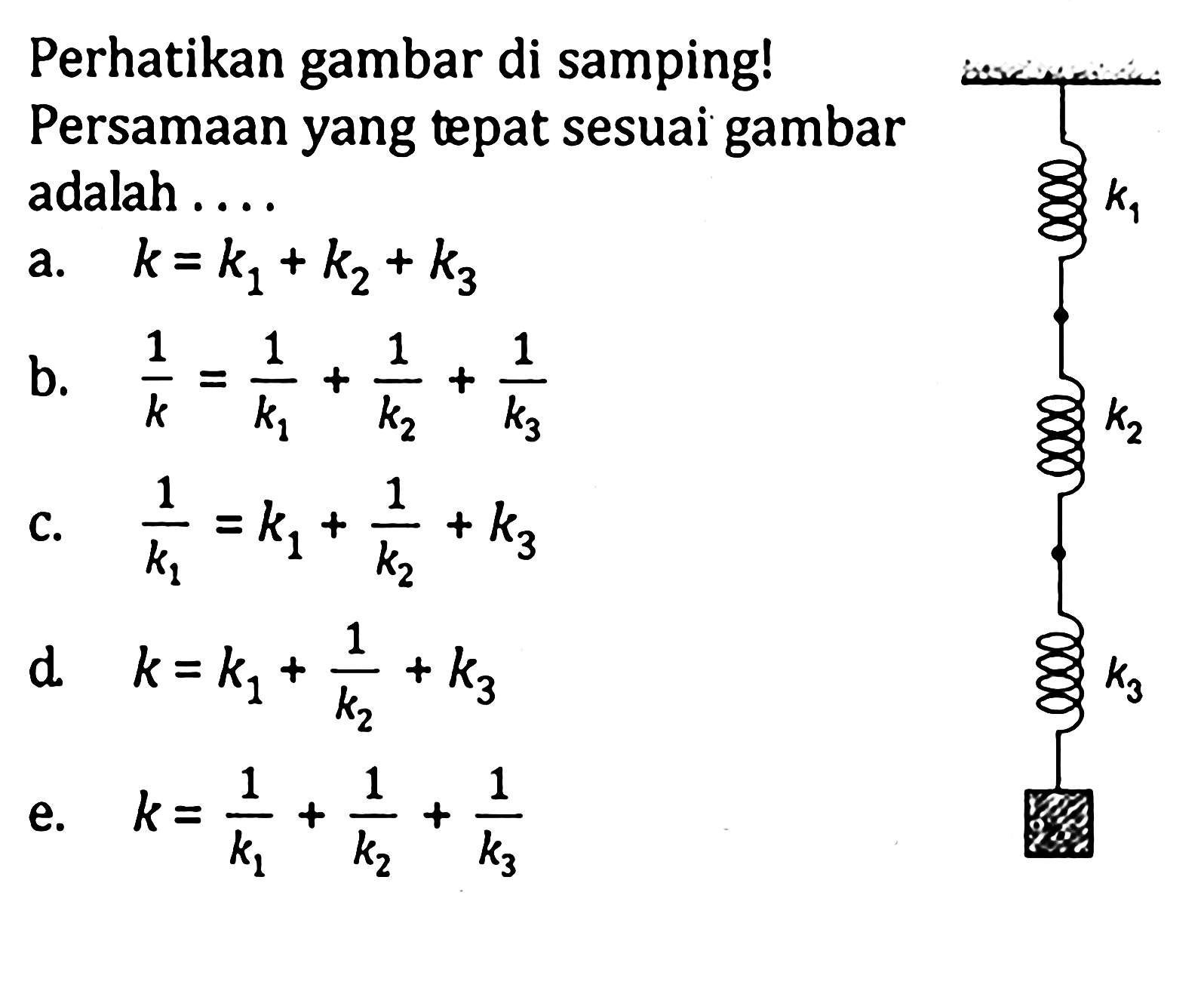 Kumpulan Contoh Soal Susunan Pegas Seri-Paralel - Fisika Kelas 11 ...
