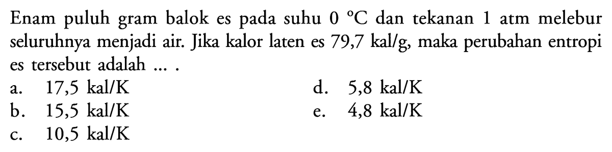 Kumpulan Contoh Soal Entropi - Fisika Kelas 11 | CoLearn - halaman 3