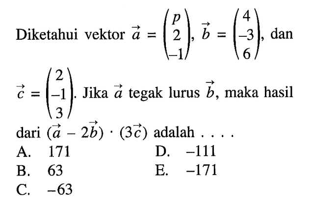 Kumpulan Contoh Soal Perkalian Silang dan Titik Dua Vektor (Cross and ...