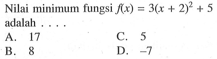 Kumpulan Contoh Soal Nilai maksimum dan Nilai Minimum Fungsi kuadrat - Matematika Kelas 9 | CoLearn