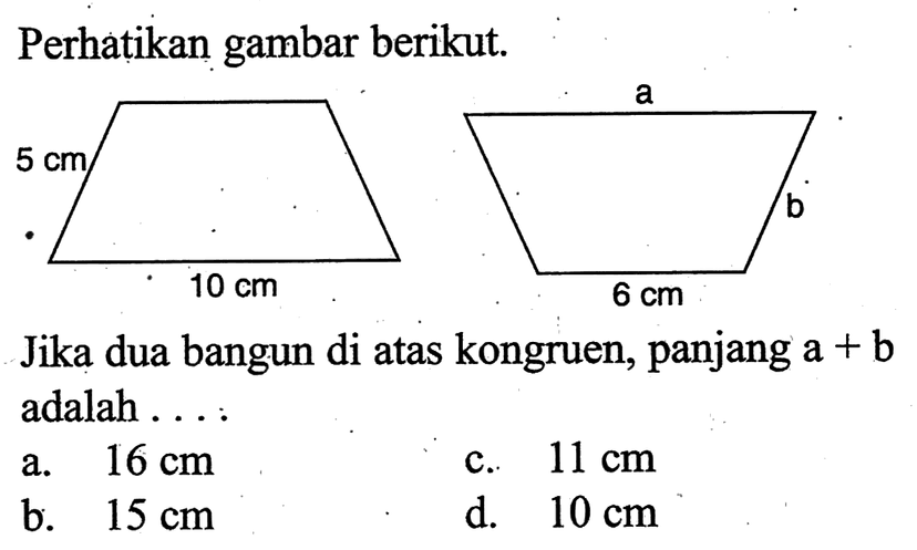 Kumpulan Contoh Soal Kesebangunan dan Kekongruenan Dua Bangun Datar ...