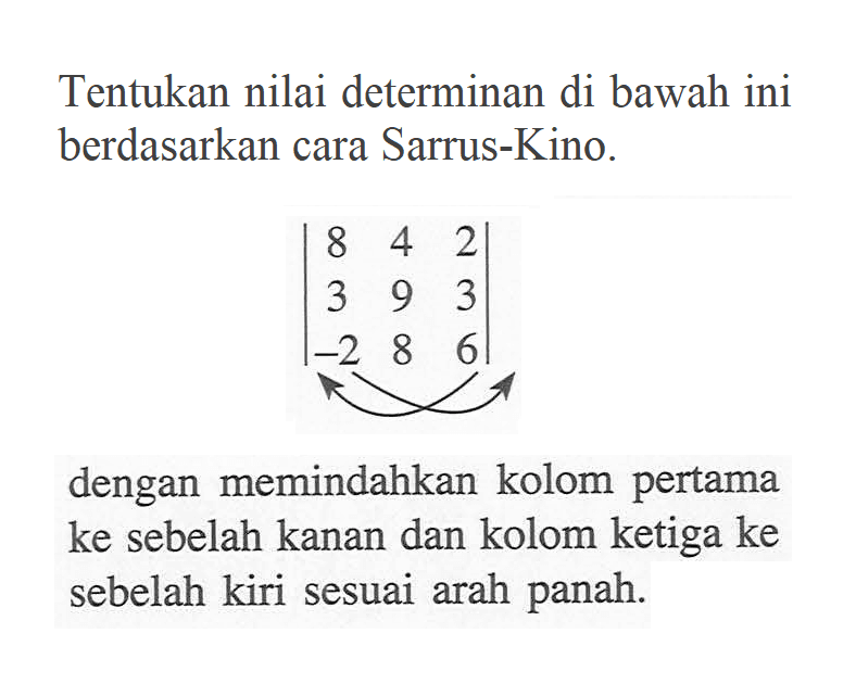 Kumpulan Contoh Soal Determinan Matriks Ordo 3x3 - Matematika Kelas 11 ...