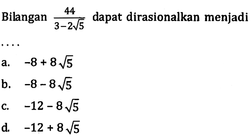 Kumpulan Contoh Soal Merasionalkan Bentuk Akar - Matematika Kelas 9 ...