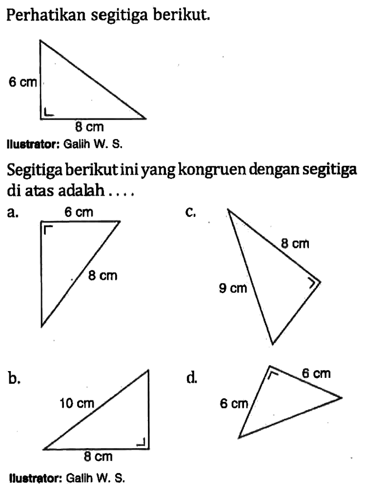 Kumpulan Contoh Soal Segitiga-segitiga kongruen - Matematika Kelas 9 ...