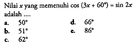 Diketahui sin A=(3/5); 90