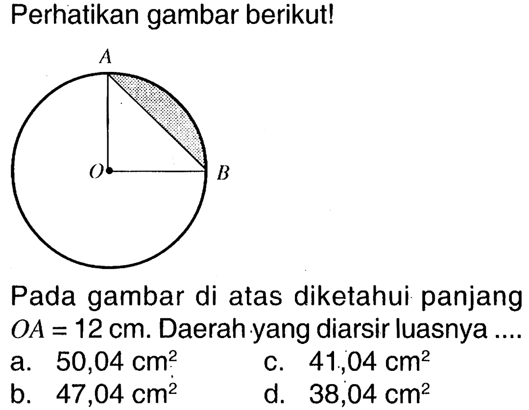 Kumpulan Contoh Soal Hubungan Sudut Pusat, Panjang Busur, dan Luas ...