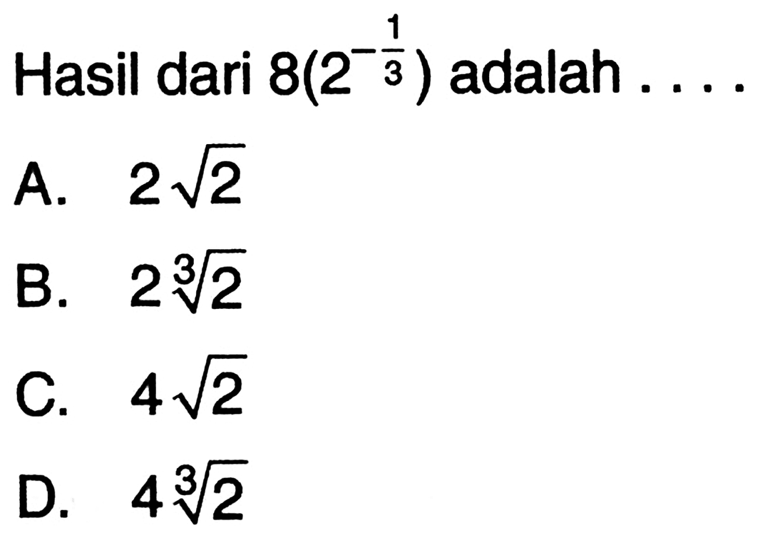 Kumpulan Contoh Soal BILANGAN BERPANGKAT DAN BENTUK AKAR - Matematika ...