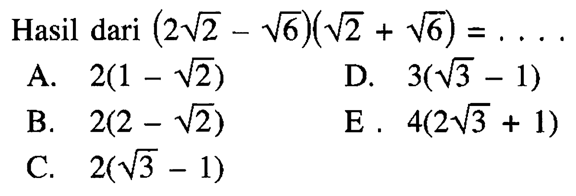 Kumpulan Contoh Soal BILANGAN BERPANGKAT DAN BENTUK AKAR - Matematika ...