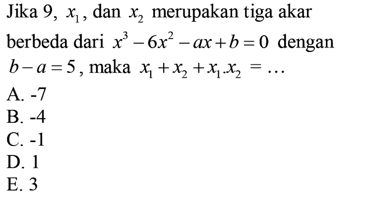 Kumpulan Contoh Soal Teorema Vieta (Akar-Akar Polinomial) - Matematika ...