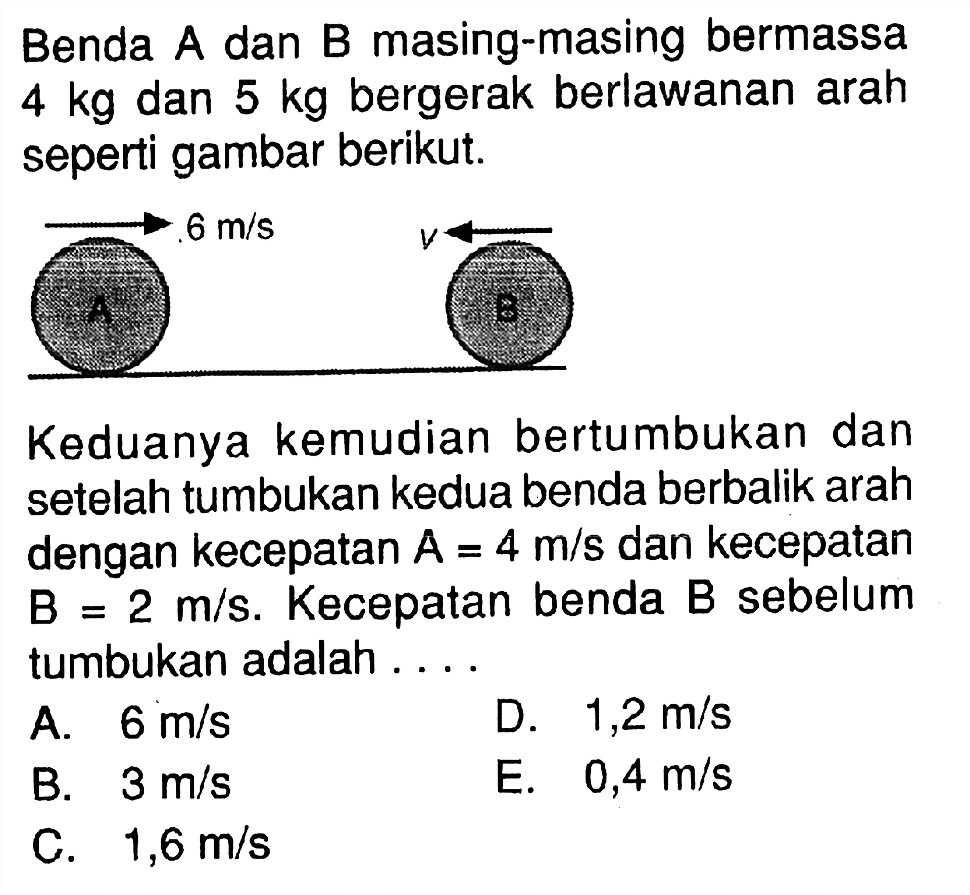 Kumpulan Contoh Soal Tumbukan Lenting Sempurna, Lenting Sebagian, dan ...