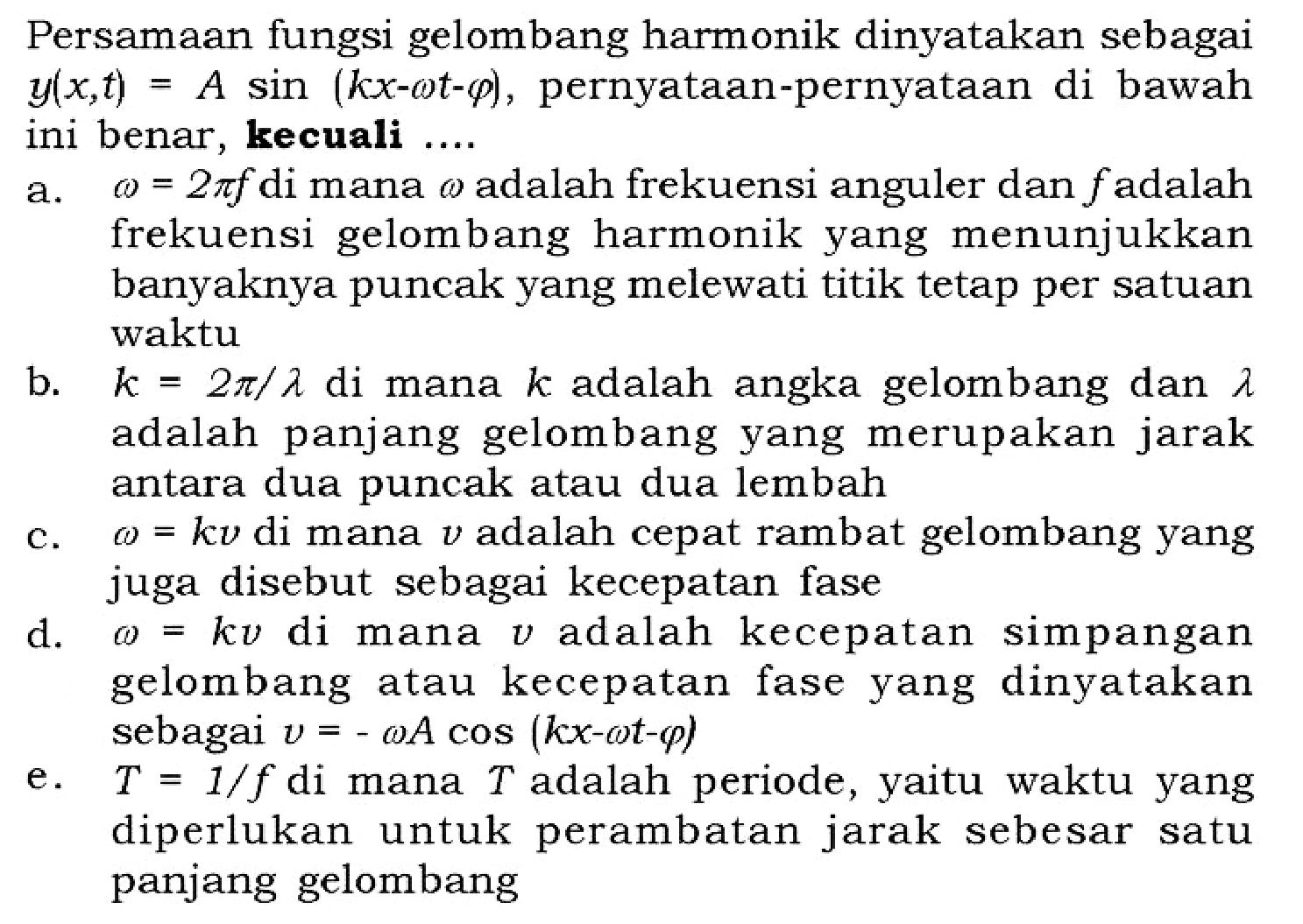 Sebuah gelombang merambat dari titik O ke titik P dengan ...