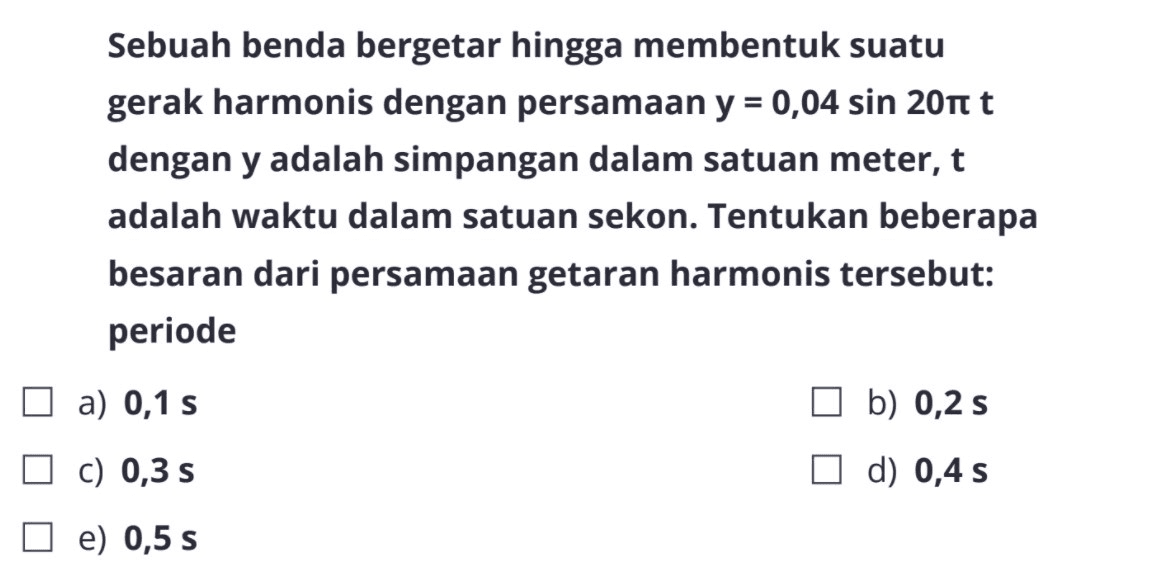 Kumpulan Contoh Soal Getaran Harmonis - Fisika Kelas 10 | CoLearn