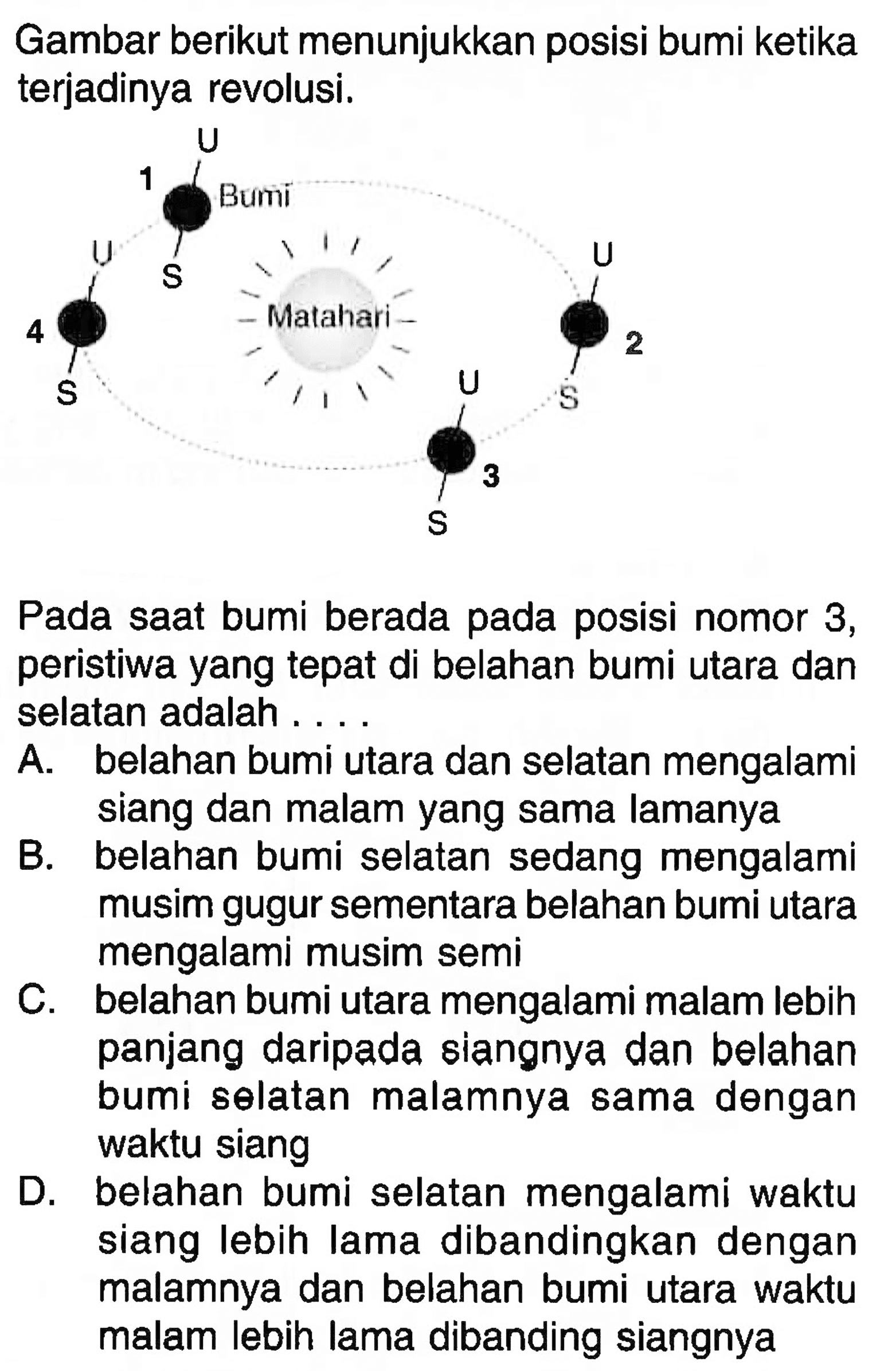 Kumpulan Contoh Soal Dampak Rotasi dan Revolusi Bumi Bagi Kehidupan di ...