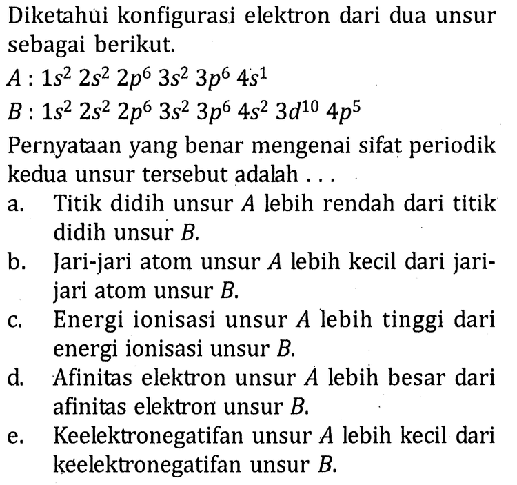 Kumpulan Contoh Soal Tabel Periodik dan Sifat Keperiodikan Unsur ...