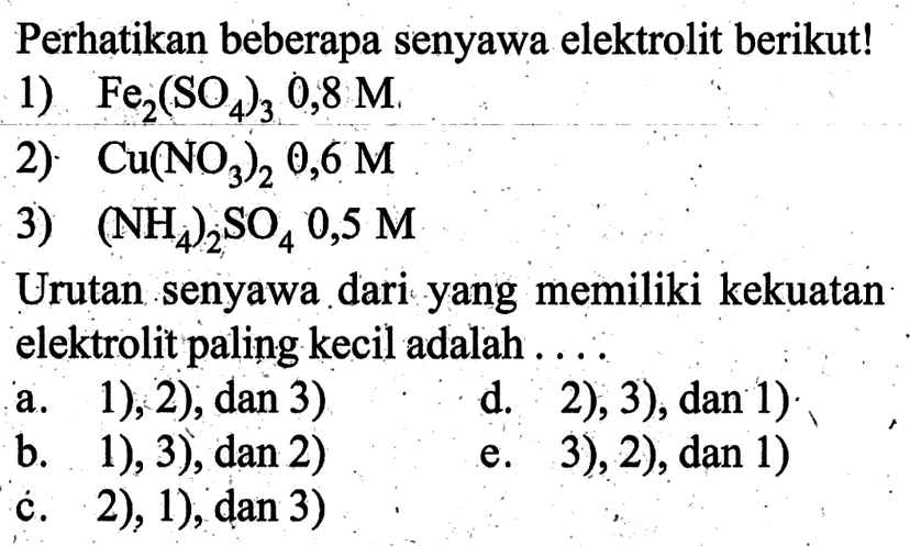 Kumpulan Contoh Soal Larutan Elektrolit dan Larutan Non-Elektrolit ...
