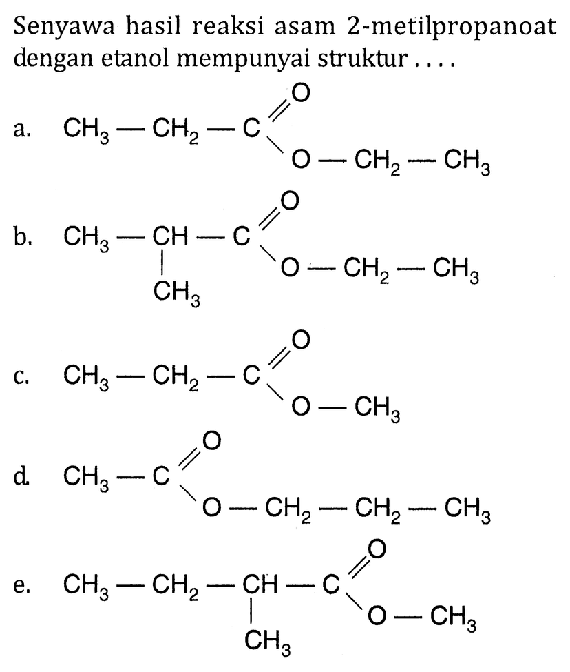 Kumpulan Contoh Soal Struktur, Tata Nama, Sifat, Isomer, Identifikasi ...