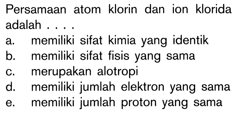 Kumpulan Contoh Soal Isotop, Isobar, dan Isoton - Kimia Kelas 10 | CoLearn