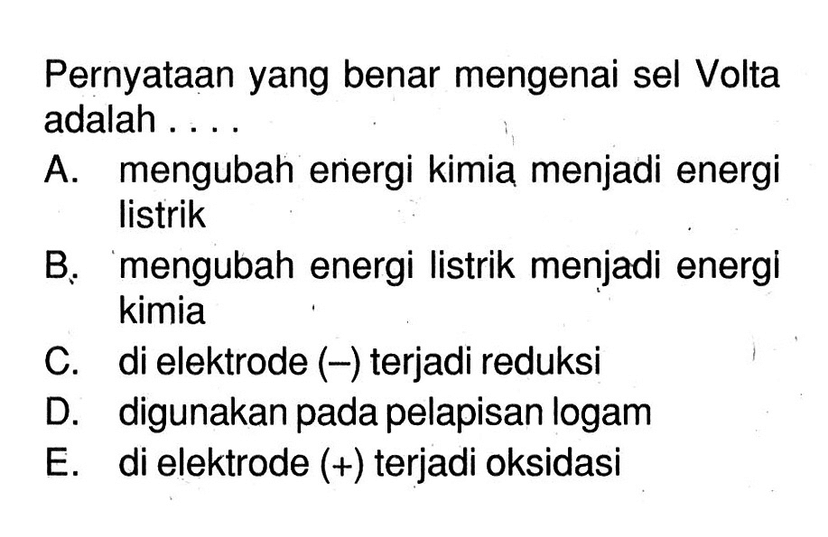 Kumpulan Contoh Soal Sel Volta dan Potensial Sel - Kimia Kelas 12 | CoLearn