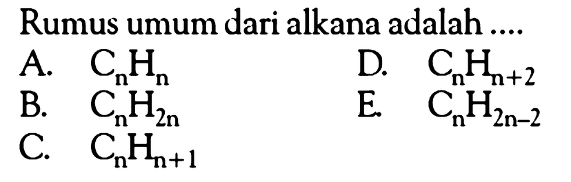 Kumpulan Contoh Soal Struktur dan Tata Nama Alkana, Alkena, dan Alkuna ...