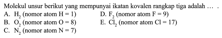 Kumpulan Contoh Soal Ikatan Ion Dan Ikatan Kovalen Kimia Kelas 10