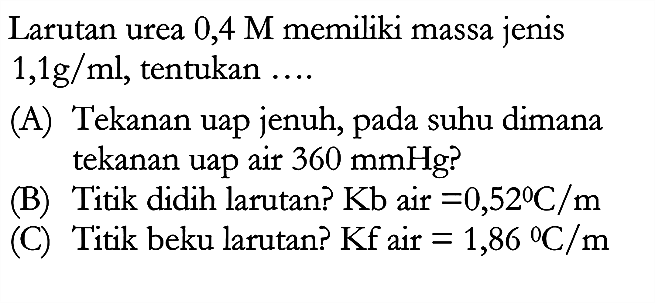 Kumpulan Contoh Soal Kenaikan Titik Didih - Kimia Kelas 12 | CoLearn ...