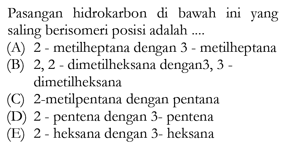 Kumpulan Contoh Soal Isomer - Kimia Kelas 11 | CoLearn