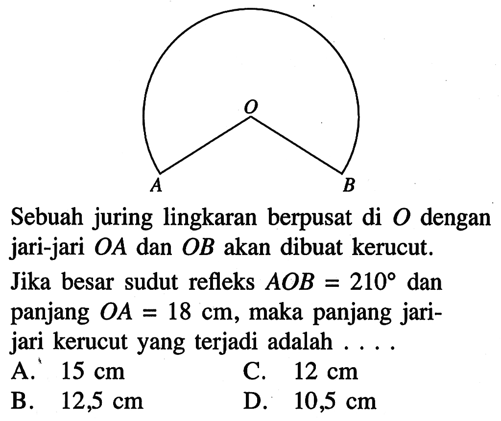 Kumpulan Contoh Soal Hubungan Sudut Pusat, Panjang Busur, dan Luas ...