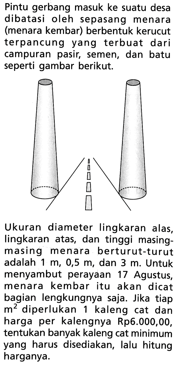 Kumpulan Contoh Soal Penerapan Keliling dan Luas Lingkaran pada Soal ...