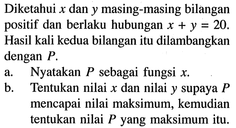 Kumpulan Contoh Soal Nilai Maksimum dan Nilai Minimum Fungsi - Matematika Kelas 11 | CoLearn ...