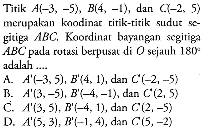 Kumpulan Contoh Soal Rotasi (Perputaran) - Matematika Kelas 9 | CoLearn ...