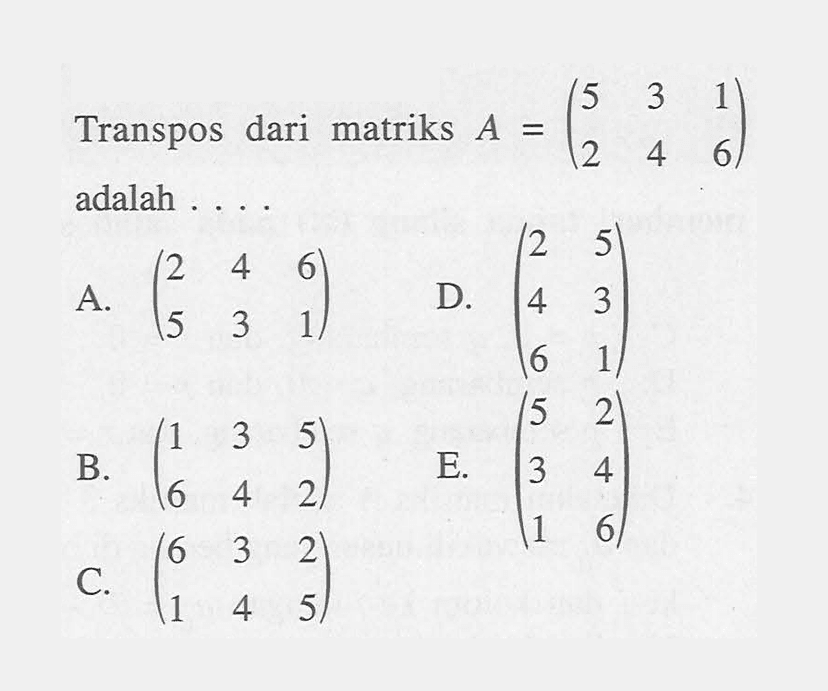 Kumpulan Contoh Soal Jenis-Jenis Matriks - Mathematika Kelas 11 ...