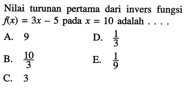 Kumpulan Contoh Soal Fungsi Invers - Matematika Kelas 11 | CoLearn
