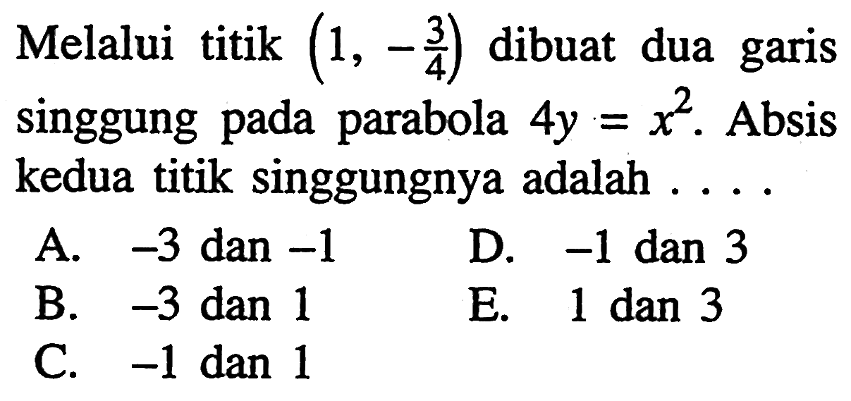 Kumpulan Contoh Soal Persamaan Garis Singgung pada Kurva - Matematika ...