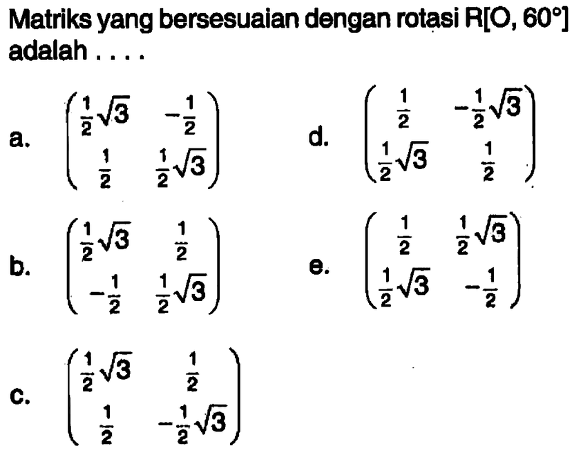 Kumpulan Contoh Soal Rotasi (Perputaran) dengan Pusat (0,0 ...