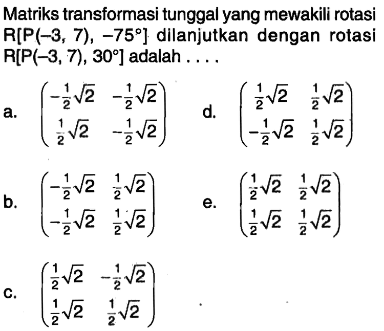 Kumpulan Contoh Soal Transformasi Geometri - Matematika Kelas 11 | CoLearn