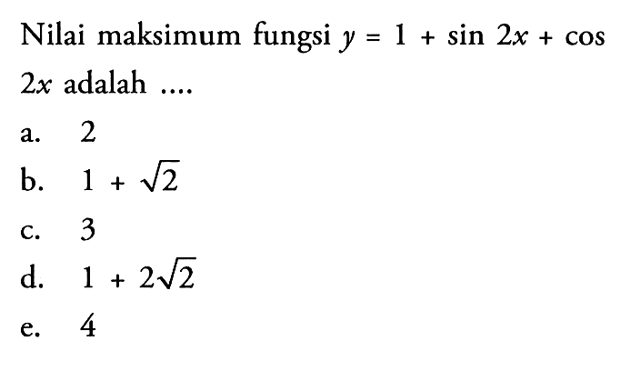 Kumpulan Contoh Soal Nilai Maksimum dan Nilai Minimum Fungsi - Matematika Kelas 11 | CoLearn ...