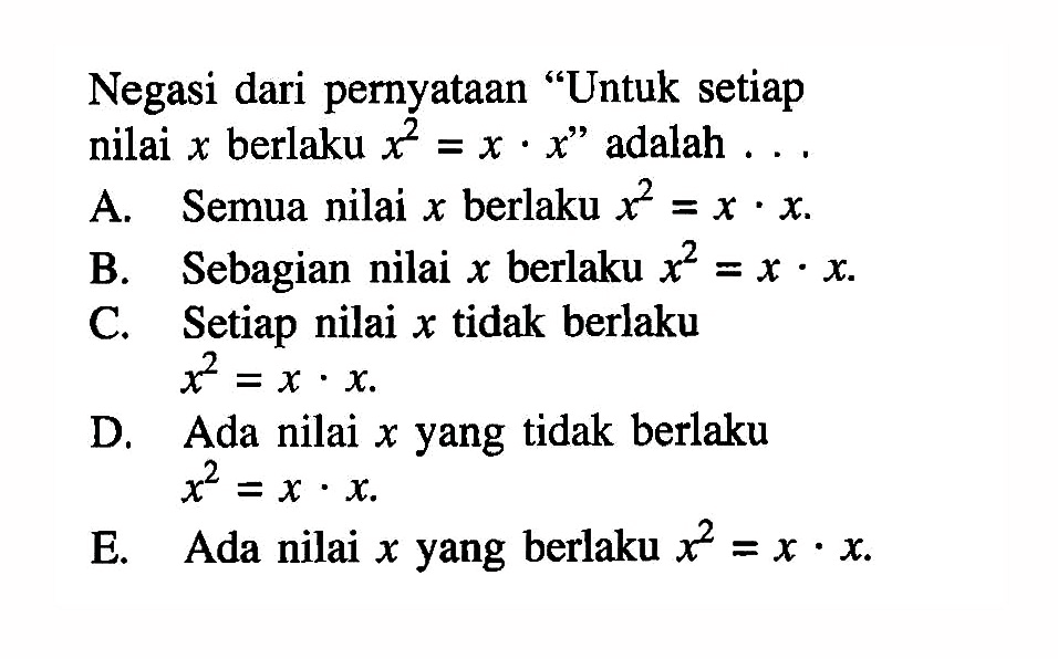 Kumpulan Contoh Soal Pernyataan Berkuantor - Matematika Kelas 10 | CoLearn
