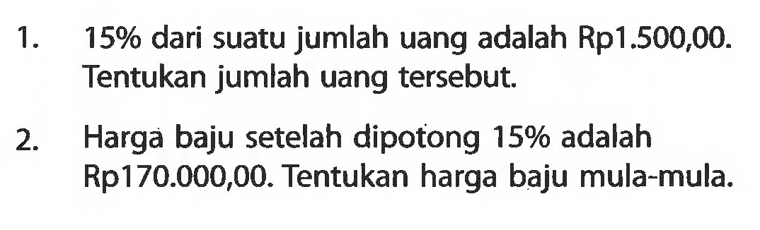 Kumpulan Contoh Soal Harga Pembelian, Harga Penjualan, Untung, dan Rugi ...