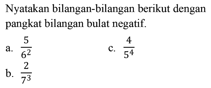 Kumpulan Contoh Soal Bilangan Berpangkat Pecahan, Negatif, dan Nol ...