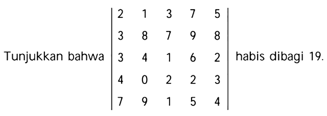 Kumpulan Contoh Soal Determinan Matriks ordo 3x3 - Matematika Kelas 11 ...
