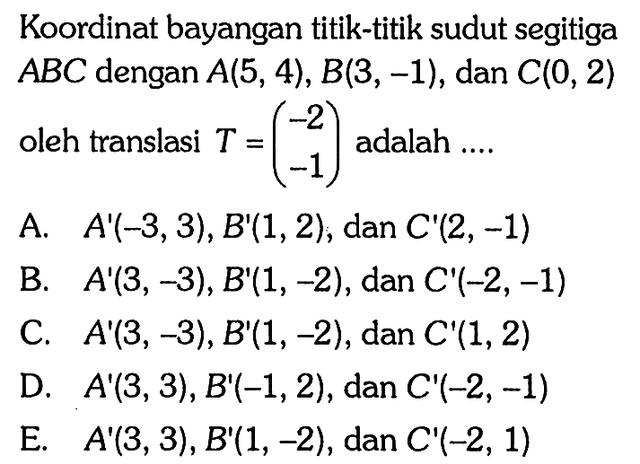 Kumpulan Contoh Soal Translasi (Pergeseran) - Matematika Kelas 11 | CoLearn