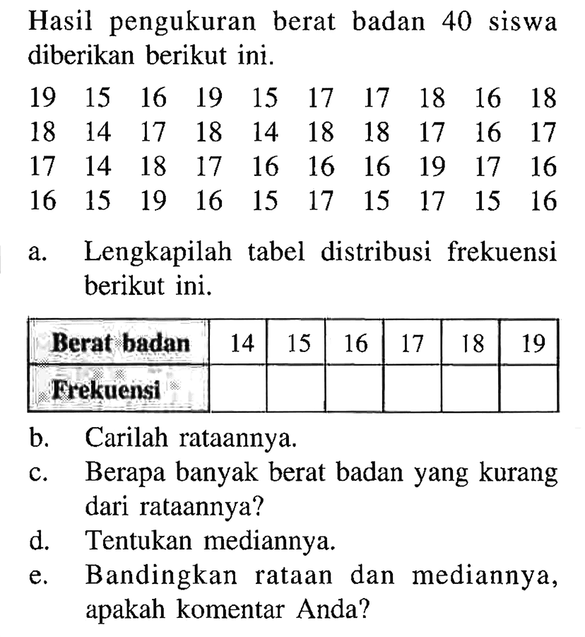 Kumpulan Contoh Soal Distribusi Frekuensi - Matematika Kelas 12 | CoLearn