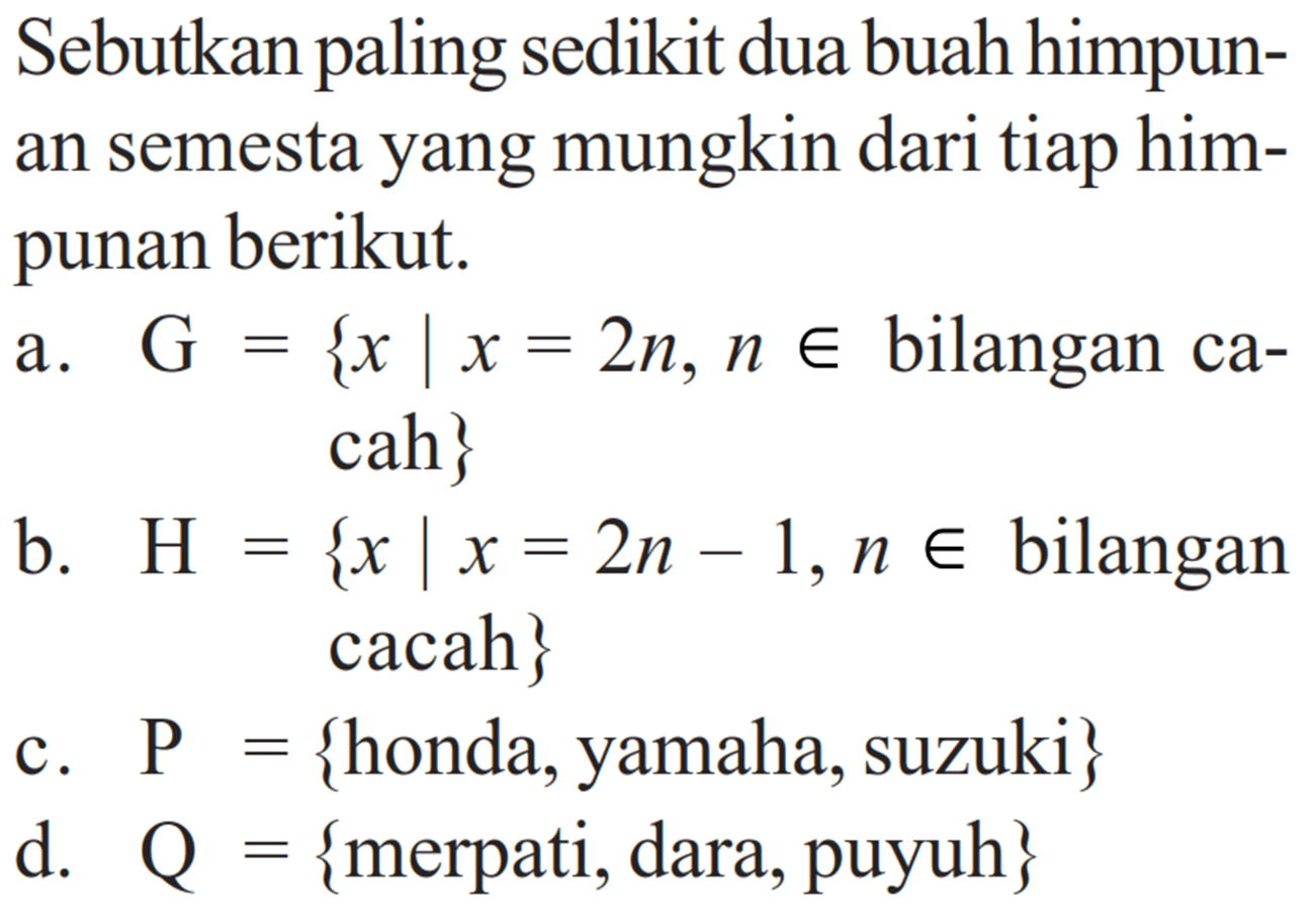 Kumpulan Contoh Soal Himpunan Semesta - Matematika Kelas 7 | CoLearn ...