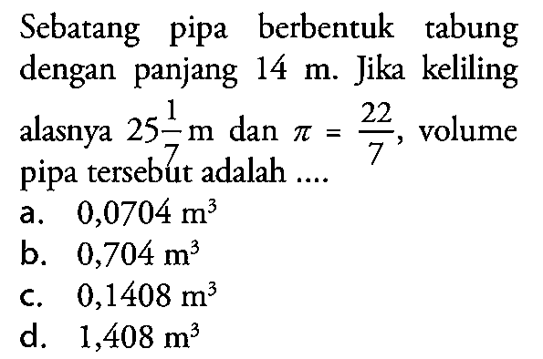 Kumpulan Contoh Soal Volume: tabung, kerucut dan bola - Matematika ...