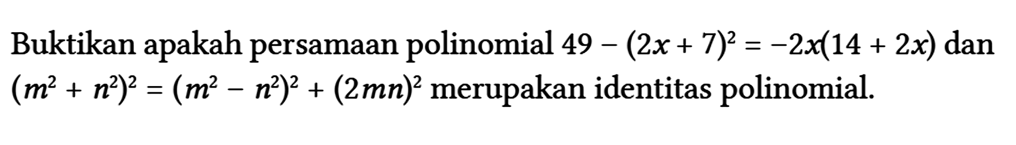 Kumpulan Contoh Soal Penjumlahan, Pengurangan, dan Perkalian Polinomial ...
