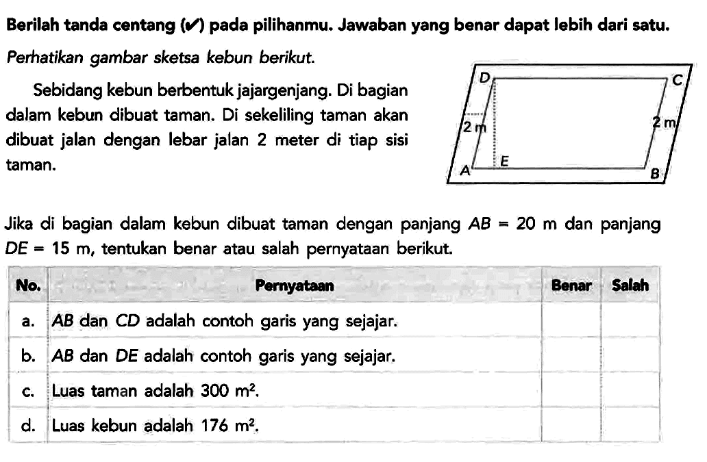 Kumpulan Contoh Soal Segi Empat - Matematika Kelas 8 | CoLearn - halaman 2