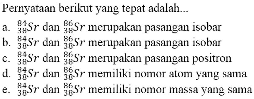 Kumpulan Contoh Soal Isotop, Isobar, dan Isoton - Kimia Kelas 10 ...