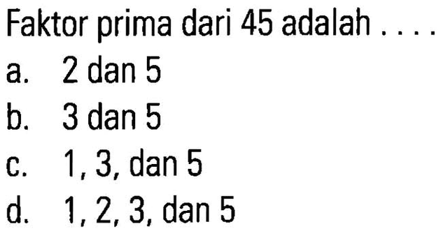 Kumpulan Contoh Soal Faktor Prima - Matematika Kelas 4 | CoLearn