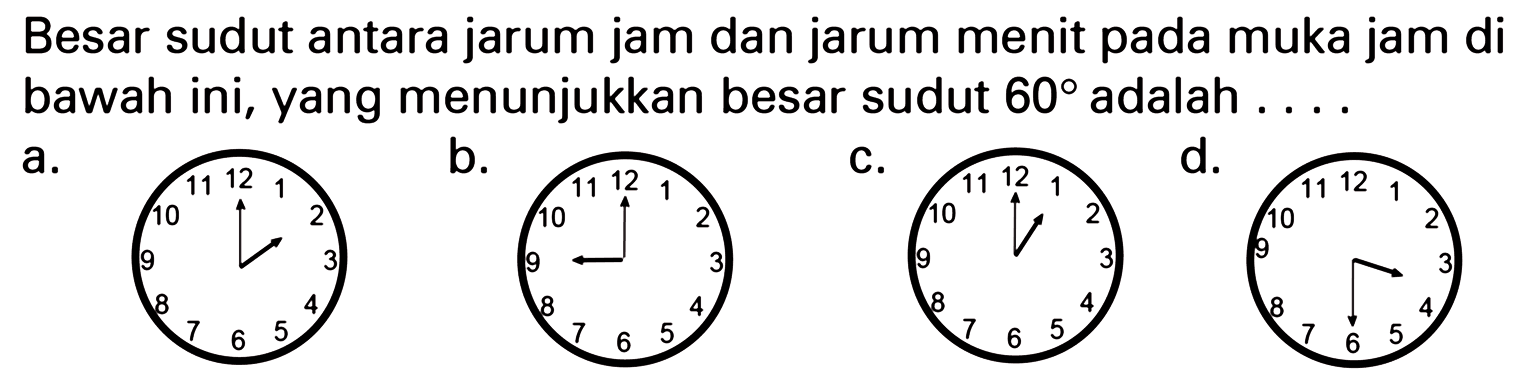 Kumpulan Contoh Soal Pengukuran Sudut (menggunakan Busur Derajat ...